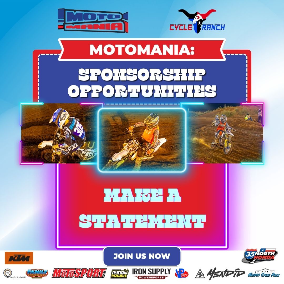 MOTOMANIA MOTOCROSS RACE EVENT SPONSORSHIP – Cycle Ranch